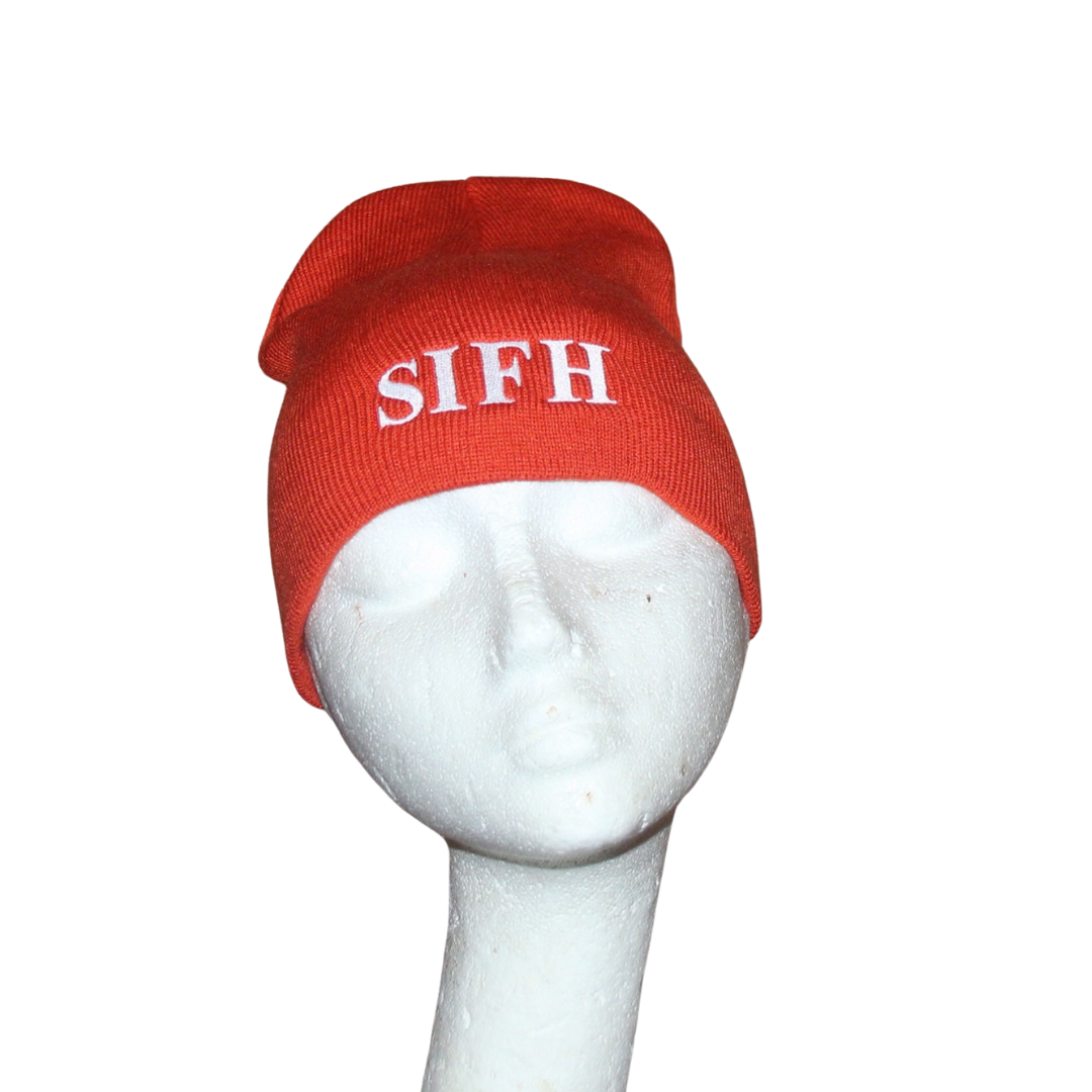 Embroidered Knit Beanie